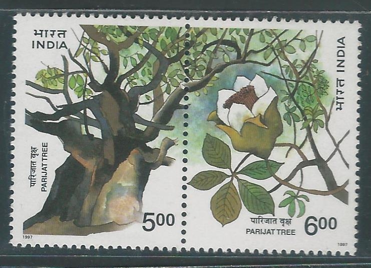 India Stamps – Mint – 1997 – Parjit Tree, Setenant Pair, Mint – Dharaa ...