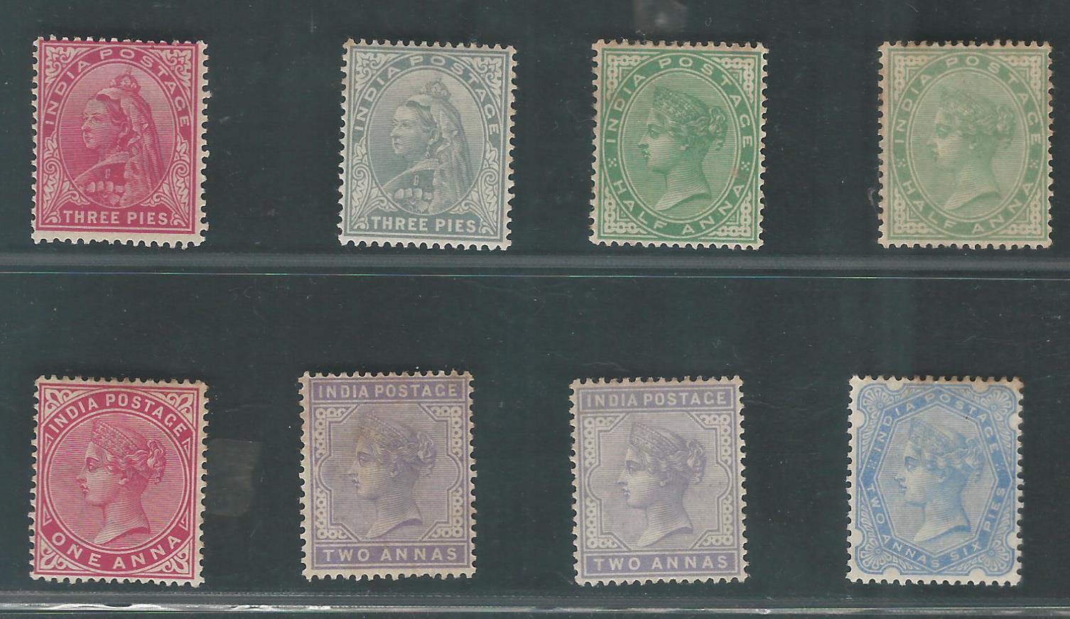 British india Stamps – Queen victoria – 1899 to 1902, Complete set of 6 ...
