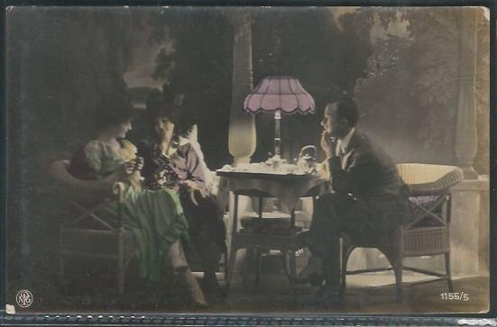 Vintage Picture Post Card – Family Photo – Dharaa Stamps